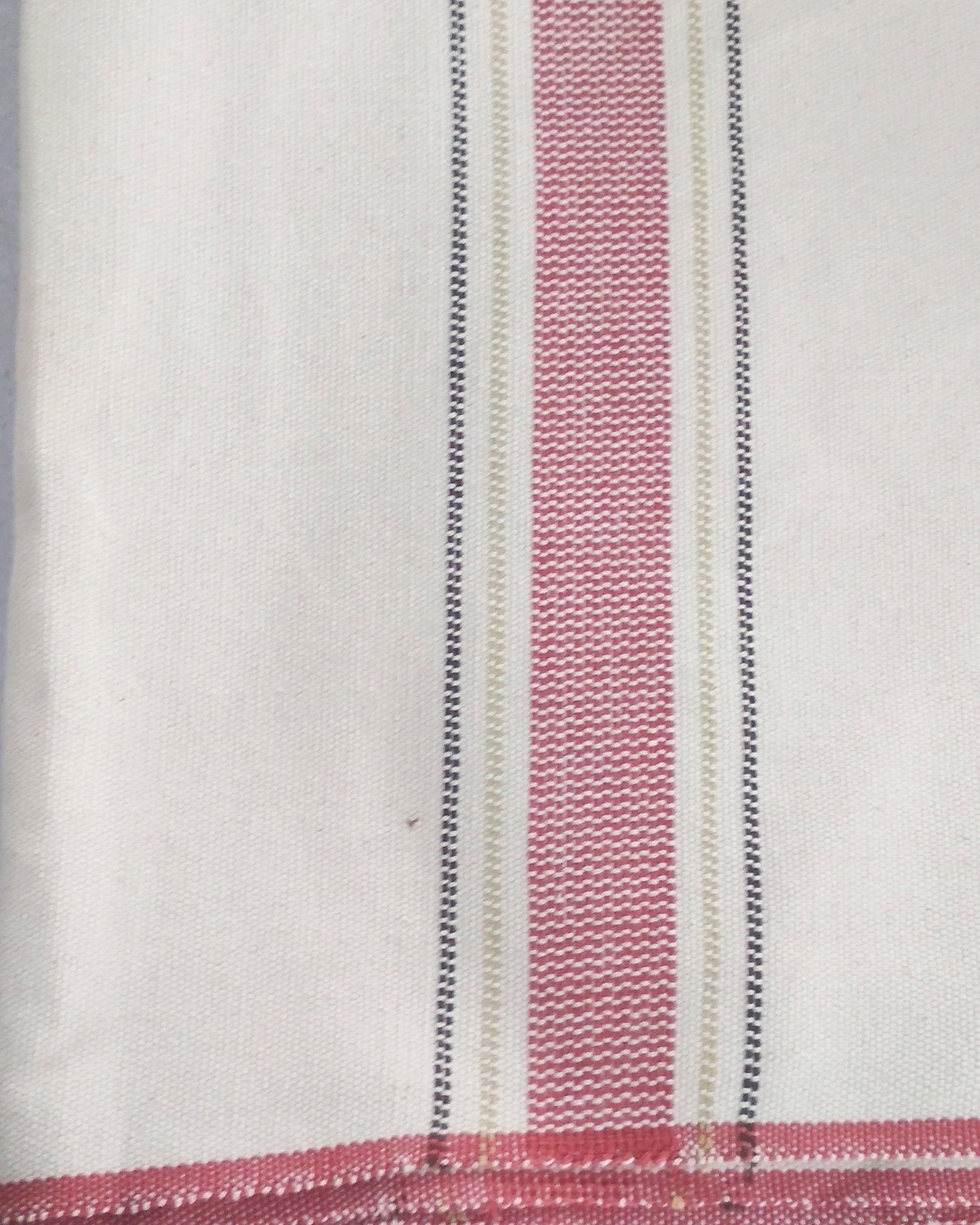 Off White - Blanket 14 with red border – Ethicus